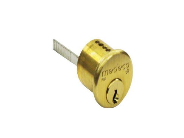 Medeco, 10-0300, Satin Brass, Solid Brass Replacement 1-1/16" Rim ...