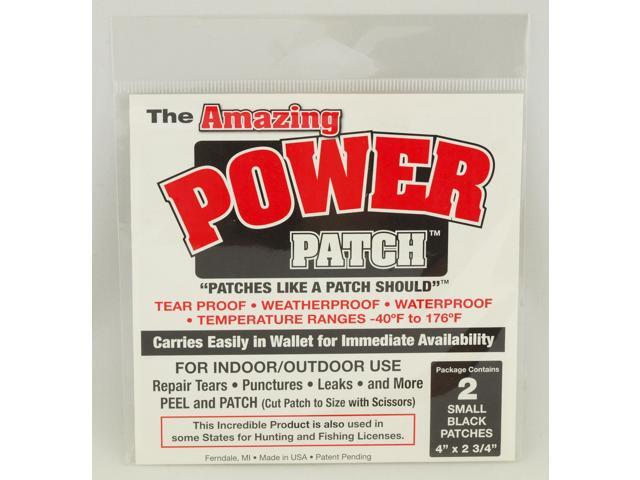 The Amazing POWER PATCH, 63001, 2 Small Black Patches 4" x 2-3/4 ...