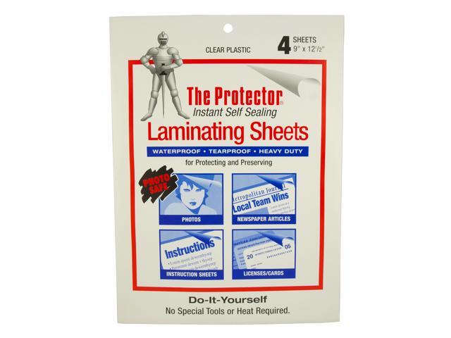 Label Plus 12001 "The Protector" Clear Plastic Laminating Sheet 9" x 12 ...