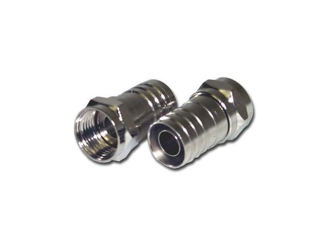 CONECT IT, F59AHX, 2 Pack, RG59 Coaxial "F" Crimp On End Connector ...