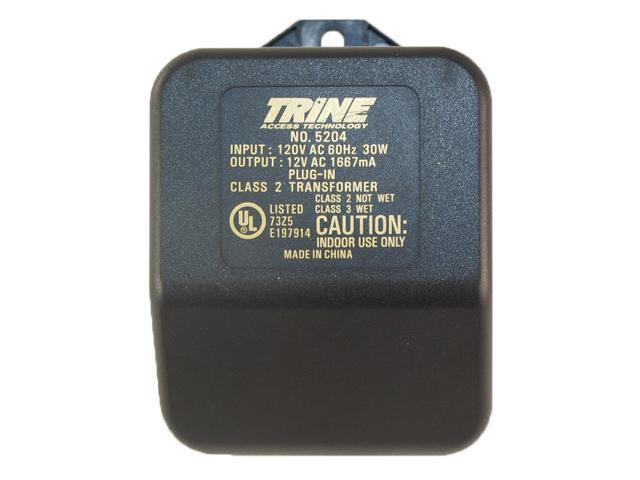 Trine 5204 Black 12VAC Plug In Type Transformer With 120 Volts Primary ...