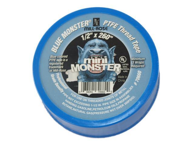 MILL-ROSE, 70660, 1/2" x 260" Blue Monster PTFE Thread Seal Tape ...