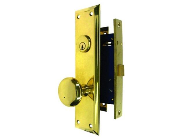 Marks Metro 91DW/3, Polished Brass Left Hand Mortise Lock Knob ...