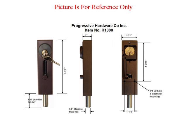 Progressive Hardware R1000 DU Duranodic Drop Bolt Lock for Revolving ...