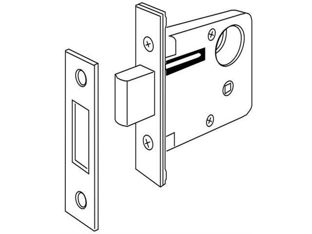 Marks, 3/3, Series 3 Mortise Armored Deadlock Body Brass 2-3/4" BackSet ...