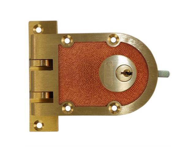Segal 687 Solid Bronze Jimmy Proof Deadlock Double Cylinder Lock Set ...