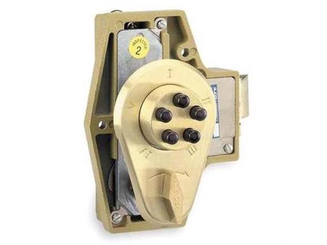 Simplex 919-1-04 Satin Brass Heavy Duty Mechanical Pushbutton ...