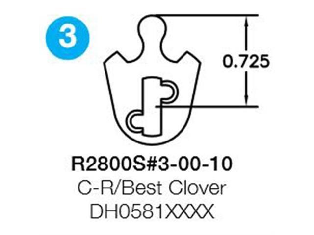 Ilco 2800S#3 Clover leaf Cam IC Cam For Corbin/Russwin/Best Locksets ...