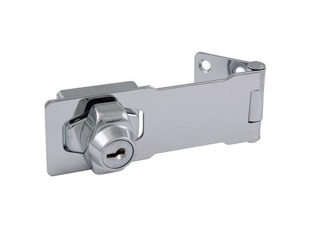 Ultra Hardware, 31815, 4-1/2" Polished Chrome Key Cylinder Keyed Hasp ...