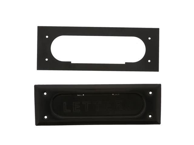 Ultra Hardware 67050 Black Aluminum Push-In Spring Loaded Flap, Letter ...