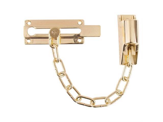 Tuff Stuff TUF55 Polished Brass Keyed Operated Door Chain Fastener ...