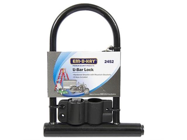 Em-D-Kay 2452 Medium U-Bar Lock With Hardened Shackle And Mounting ...