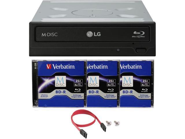 LG WH16NS40 16X Blu-ray BDXL DVD CD Internal Burner Drive Bundle with ...