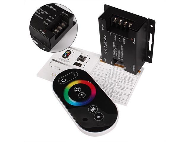 RGB LED Controller Remote Control Touch Panel DC12V-24V Max 18A 3 ...
