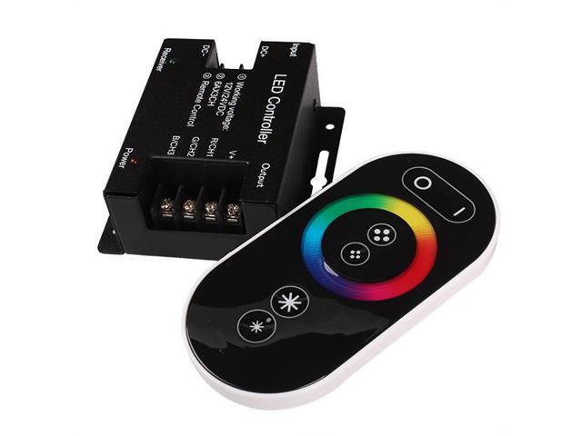 RGB LED Controller Remote Control Touch Panel DC12V-24V Max 18A 3 ...