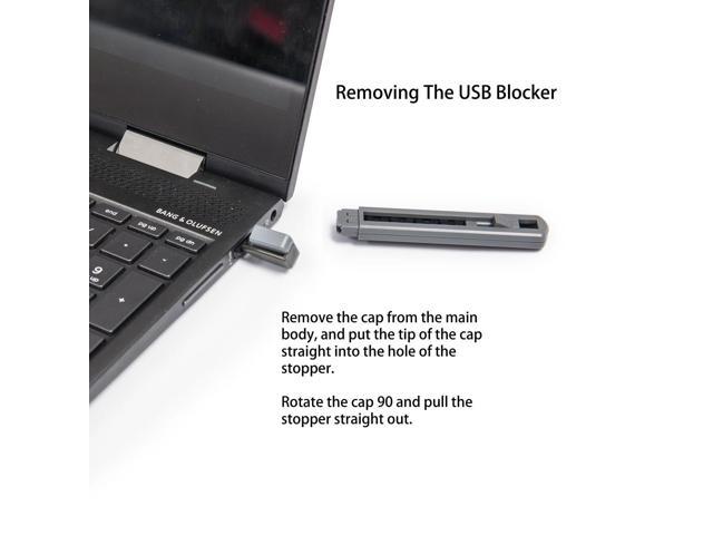 USB Port Blocker with 1 Key and 6 USB Type A Lock - Newegg.com