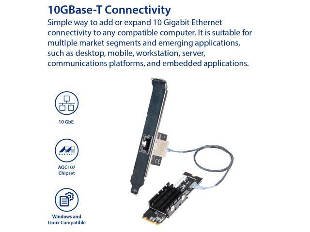 10 Gigabit M.2 M Key Ethernet Network Expansion Card - Newegg.com