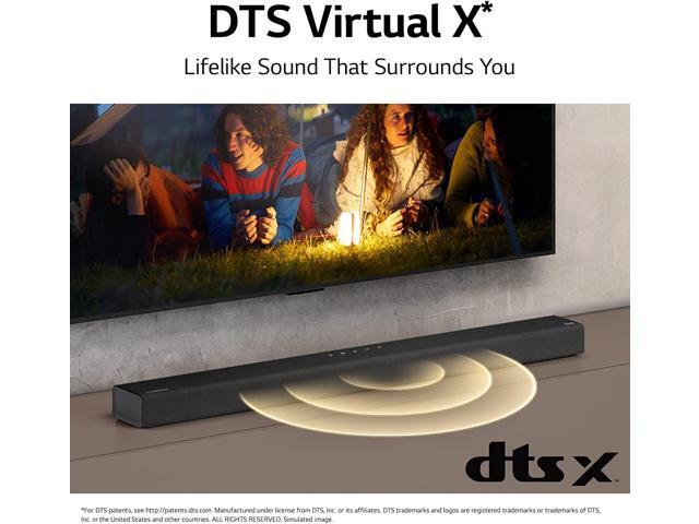 LG S65Q 3.1 Channel DTS Virtual:X Soundbar with Wireless Subwoofer with ...