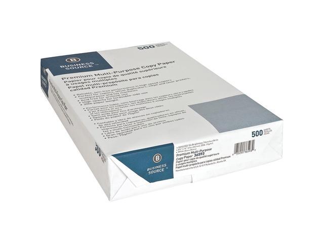 Business Source Multipurpose Paper 20lb. 92 Bright 8-1/2"x14" 10RM/CT ...