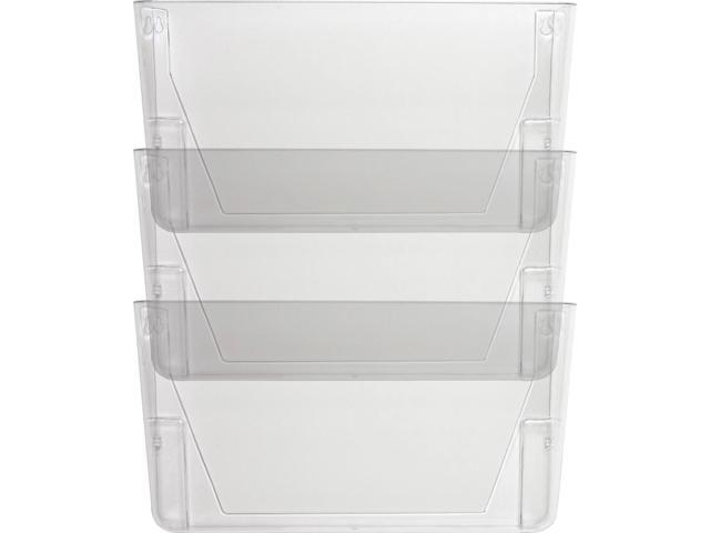 Vertical File System, 13-1/8"x4-1/2"x14-1/2", 3/PK, Clear - Newegg.com