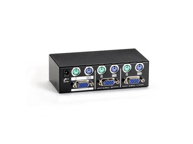 KVM SWITCH KIT - SINGLE-HEAD, VGA, USB OR PS/2, CABLES INCLUDED ...