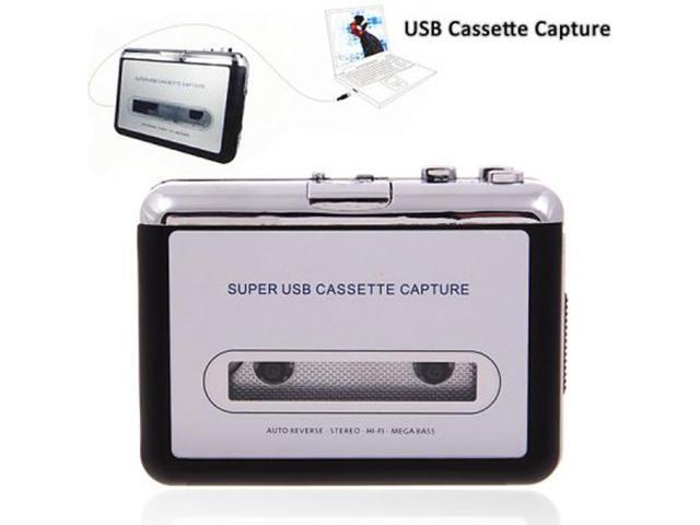 Portable Super USB Cassette Capture Convert Tapes to CD/MP3 (Black with ...