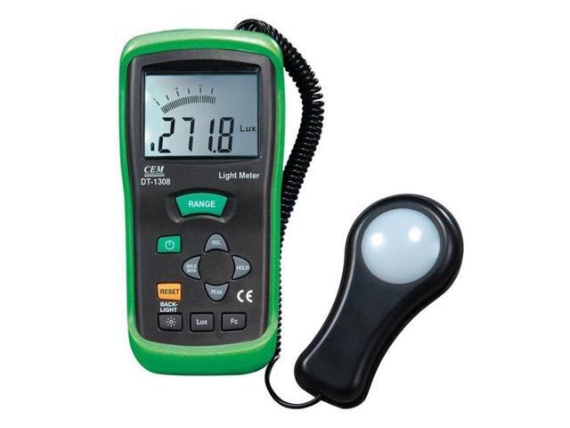 Cem DT-1308 Handheld Digital FC/Lux Detector and Light Meter - Newegg.com