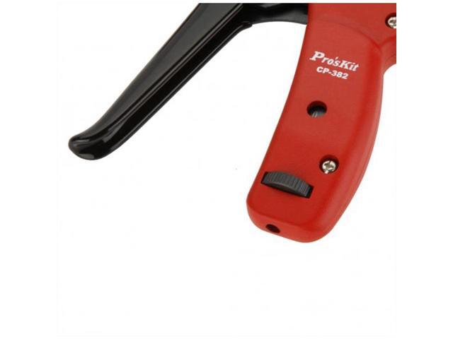 Pro'sKit CP-382 Cable Tie Gun Plier Cutting Tighting Steel Beam Line ...