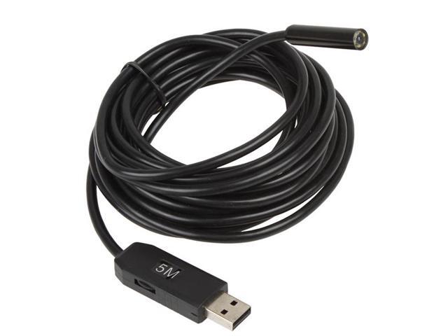 5m USB Cable 6 LEDs 1/6 VGA CMOS 1600 x 1200 HD 2MP 9mm USB Endoscope ...