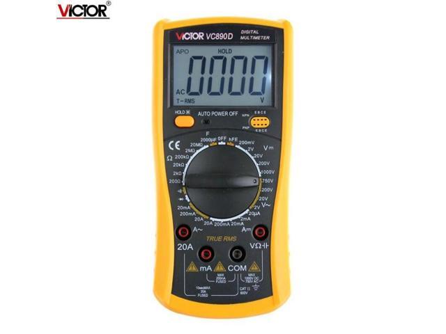 VICTOR VC890D Digital Multimeter True RMS multimeter capacitor 2000uF ...