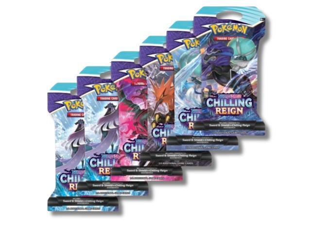 Pokemon Sword & Shield Chilling Reign | 6 Sleeved Booster Packs ...