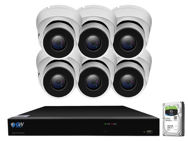 GW 4K UltraHD 8MP Security Camera System, 8-channel H.265 UHD 4K NVR, 6 ...