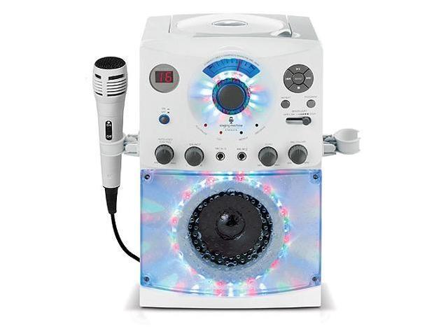 THE SINGING MACHINE SML385w Sound & Light Show Karaoke System (White ...
