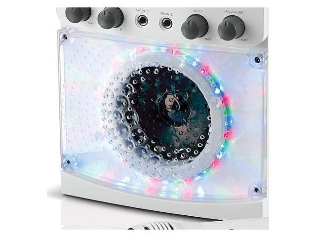 THE SINGING MACHINE SML385w Sound & Light Show Karaoke System (White ...