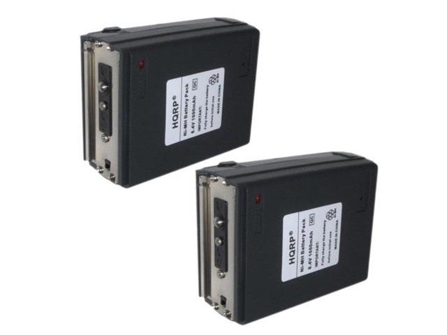HQRP 2-pack 1600mAh Battery for Icom IC-02AT / IC-2AT, IC-03AT / IC-3AT ...