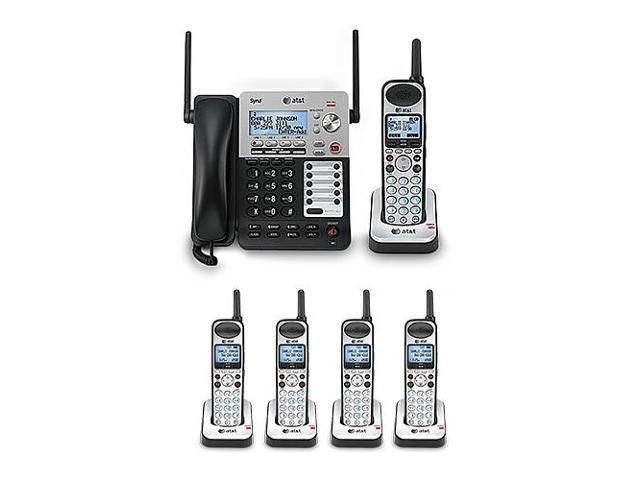 ATT SB67138 and 4-SB67108 4 Line Corded/Cordless Phone - Newegg.com
