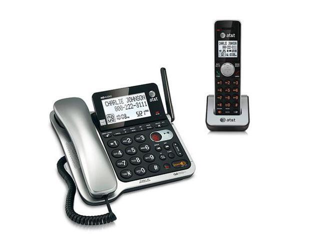AtandT CL84102 Corded-Cordless Phone System With Answering System ...