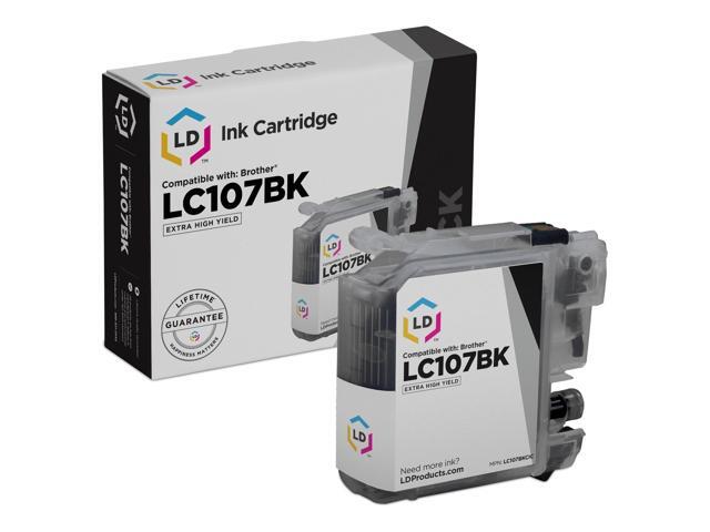 LD Products Replacement Ink Cartridge Compatible with Brother LC107BK ...
