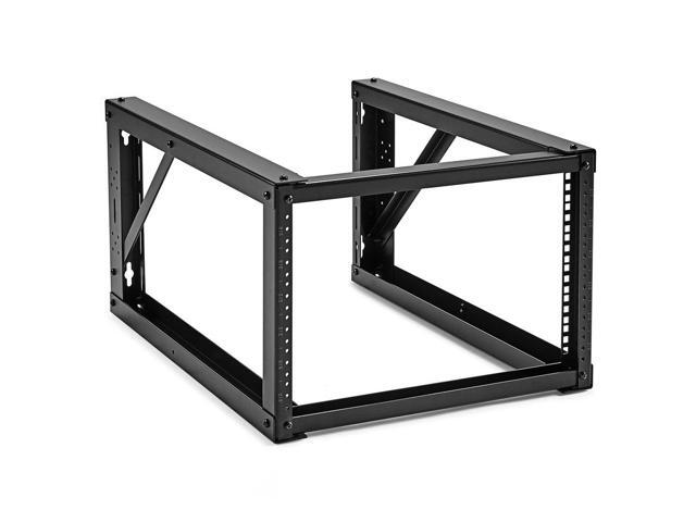 NavePoint 6U Wall-Mount Open Frame Network Equipment Rack, 24.81 Inch ...