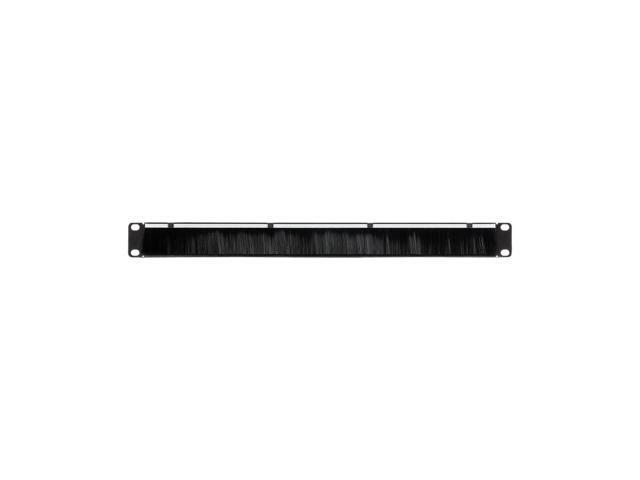 Navepoint 1U Rack Mount Cable Management Panel With Tidy Brush Slot For ...