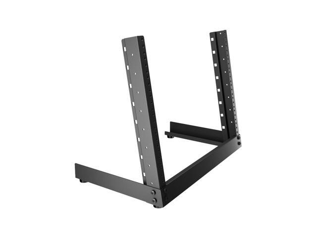 NavePoint 8U 2-Post Open Frame Desk Rack Threaded - Newegg.com