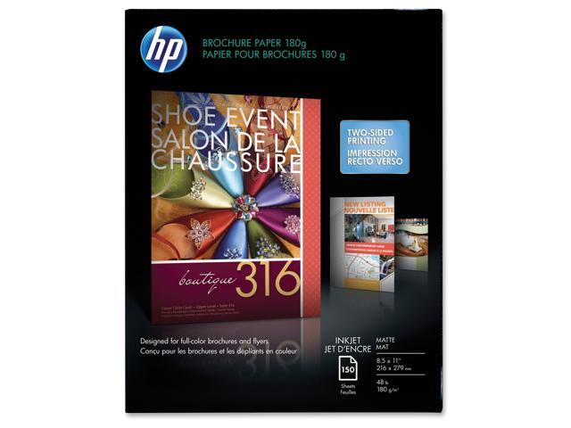 Hp Inkjet Brochure/Flyer Paper 103 Brightness 48lb 8-1/2 x 11 White 150 ...