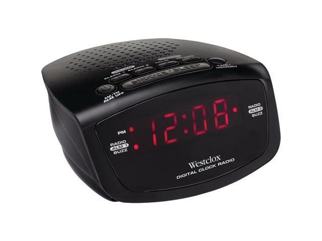 WESTCLOX 80209 .6" Red LED Alarm Clock Radio - Newegg.com