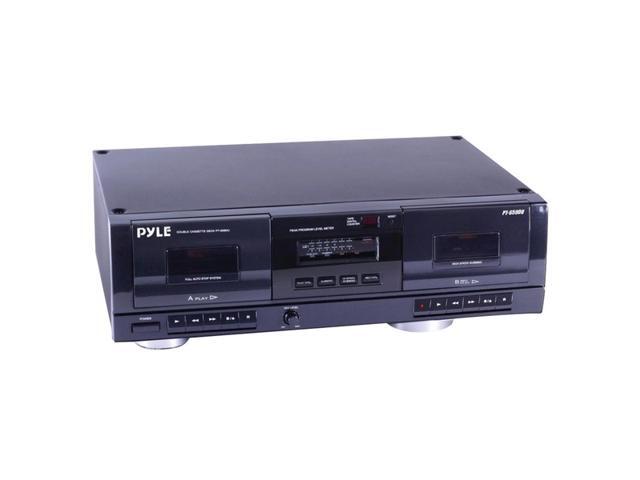 PYLE PRO PT659DU Pyle pro pt659du dual cassette deck with mp3 ...
