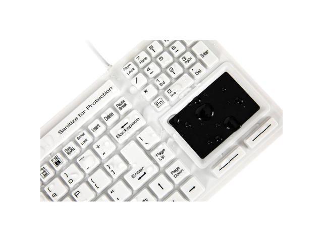 Wetkeys Sanitype Touchpad Plus Hygienic Medical Keyboard (USB) (White ...