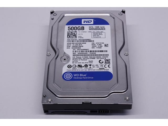 Refurbished: WD5000AAKX-75U6AA0 - Western Digital Caviar Blue 500GB 7200RPM SATA 6GB/s 16MB ...