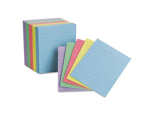 Oxford 10010 Ruled Mini Index Cards, 3 x 2 1/2, Assorted, 200/Pack, 1 ...
