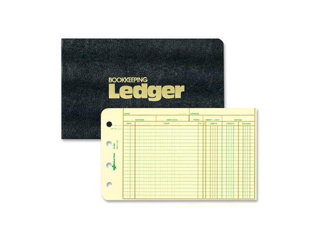 National Four-Ring Ledger Binder Kit Black 8.5 x 5 100 Sheets/Book ...