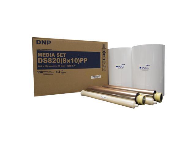 DNP Pure Premium Media for DS820A Printer, 8x10", 2x 130 Print Rolls ...