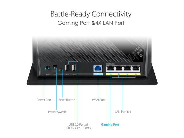 Asus RT-AX86S Wi-Fi 6 IEEE 802.11ax Ethernet Wireless Router - Dual ...